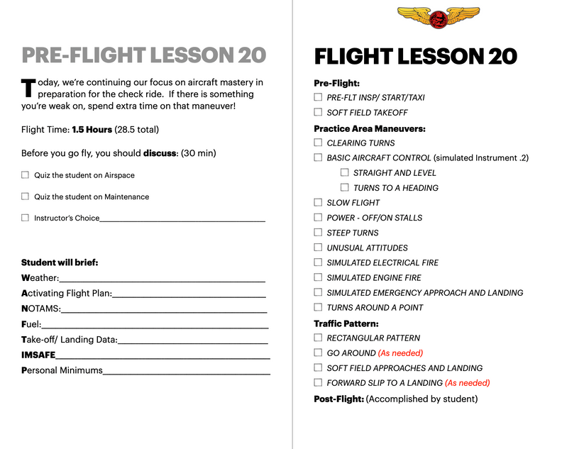 Premium Flight Training Syllabus – FREEPILOTTRAINING.NET