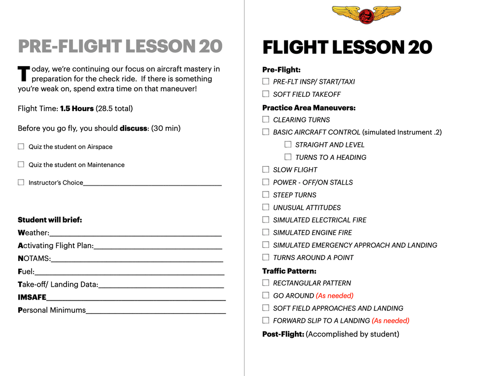 Premium Flight Training Syllabus – FREEPILOTTRAINING.NET